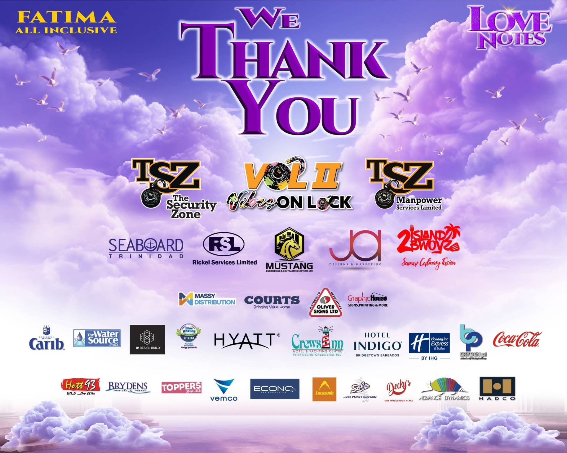 Fatima All-Inclusive 2026 | Love Notes Carnival Fete